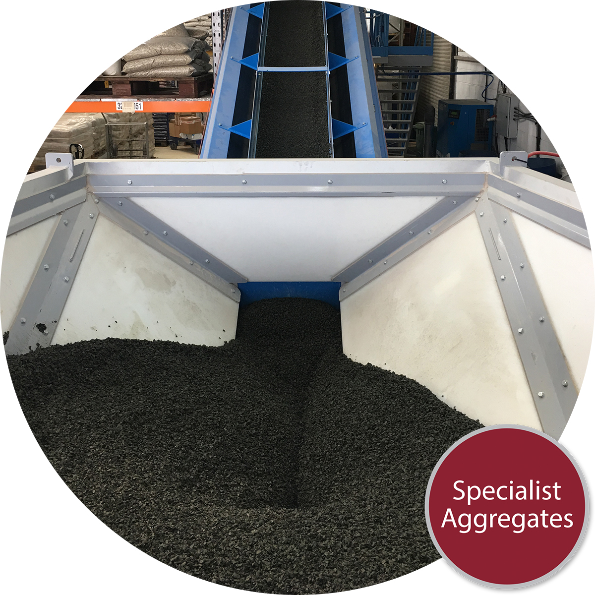 Buy Dashing - Volcanic Black Basalt - 3-8mm | Specialist Aggregates Ltd