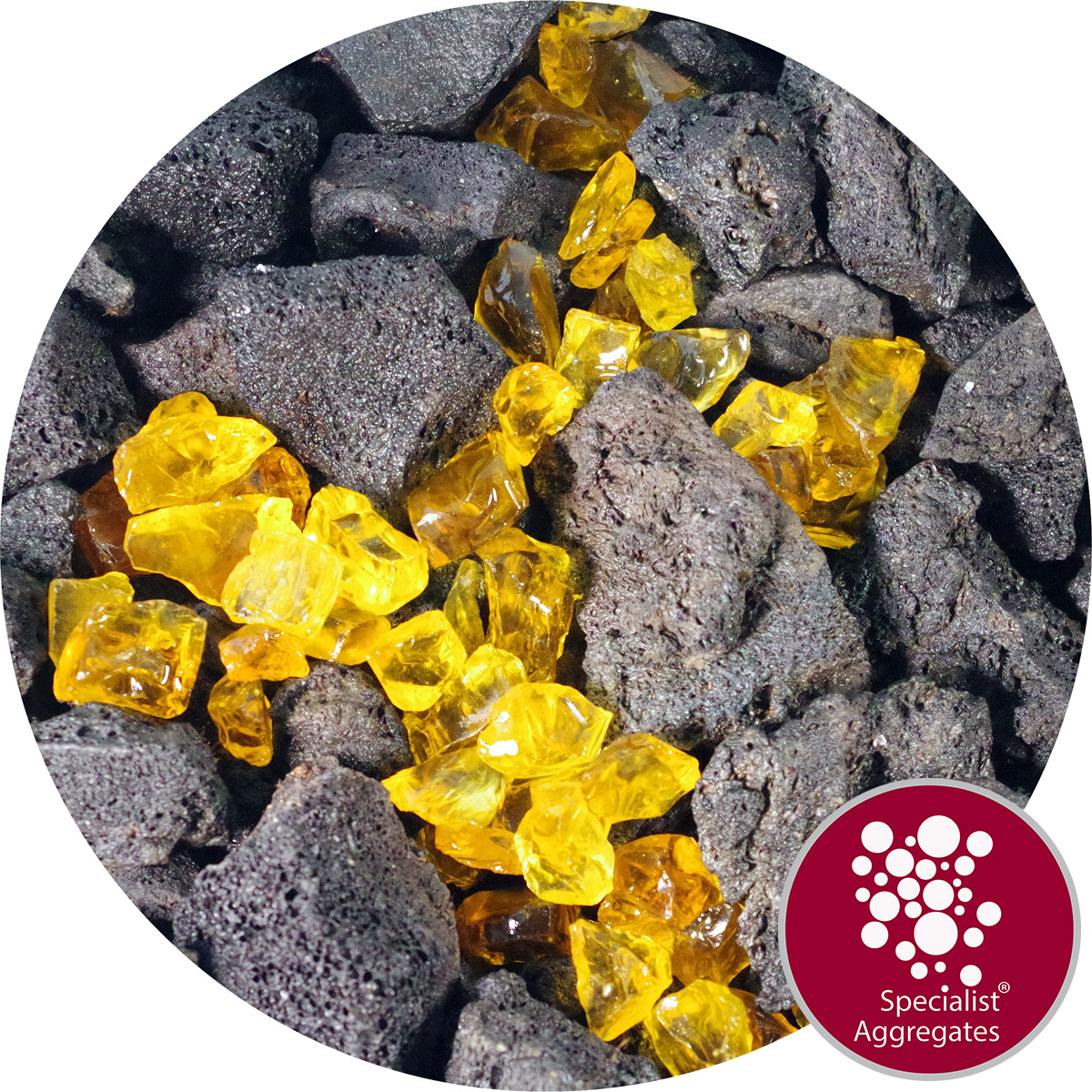 Buy Volcanic Lava - Black BBQ Pebbles | Specialist Aggregates Ltd