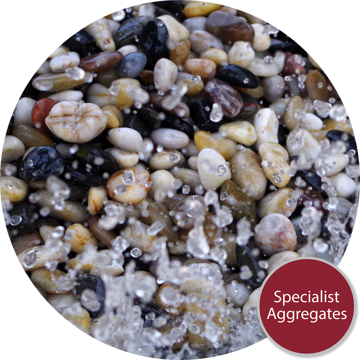 Buy Chinese Pebbles - Polished Mixed Colour | Specialist Aggregates Ltd