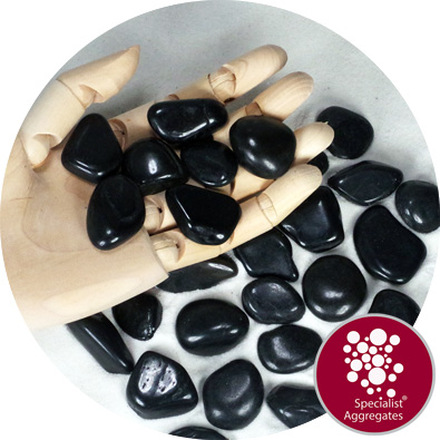 Buy Chinese Pebbles - Polished Black Granite - Small | Specialist ...