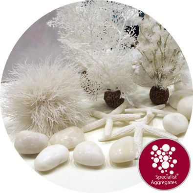 Buy Chinese Pebbles - Polished Porcelain White | Specialist Aggregates Ltd