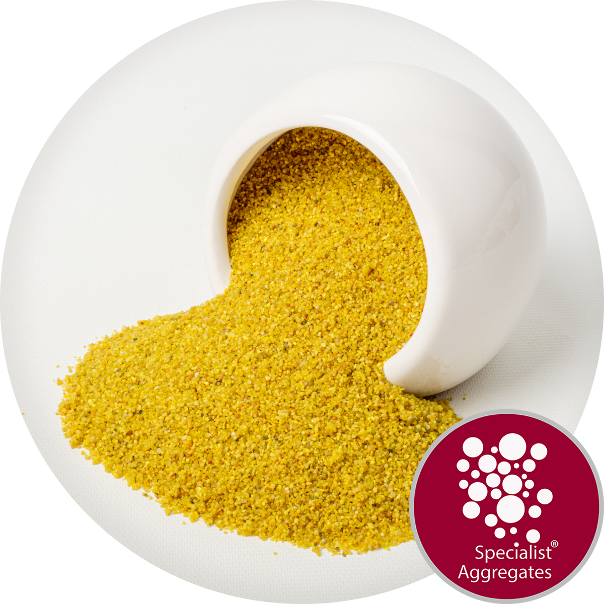 Buy Coloured Sand - Golden Yellow | Specialist Aggregates Ltd