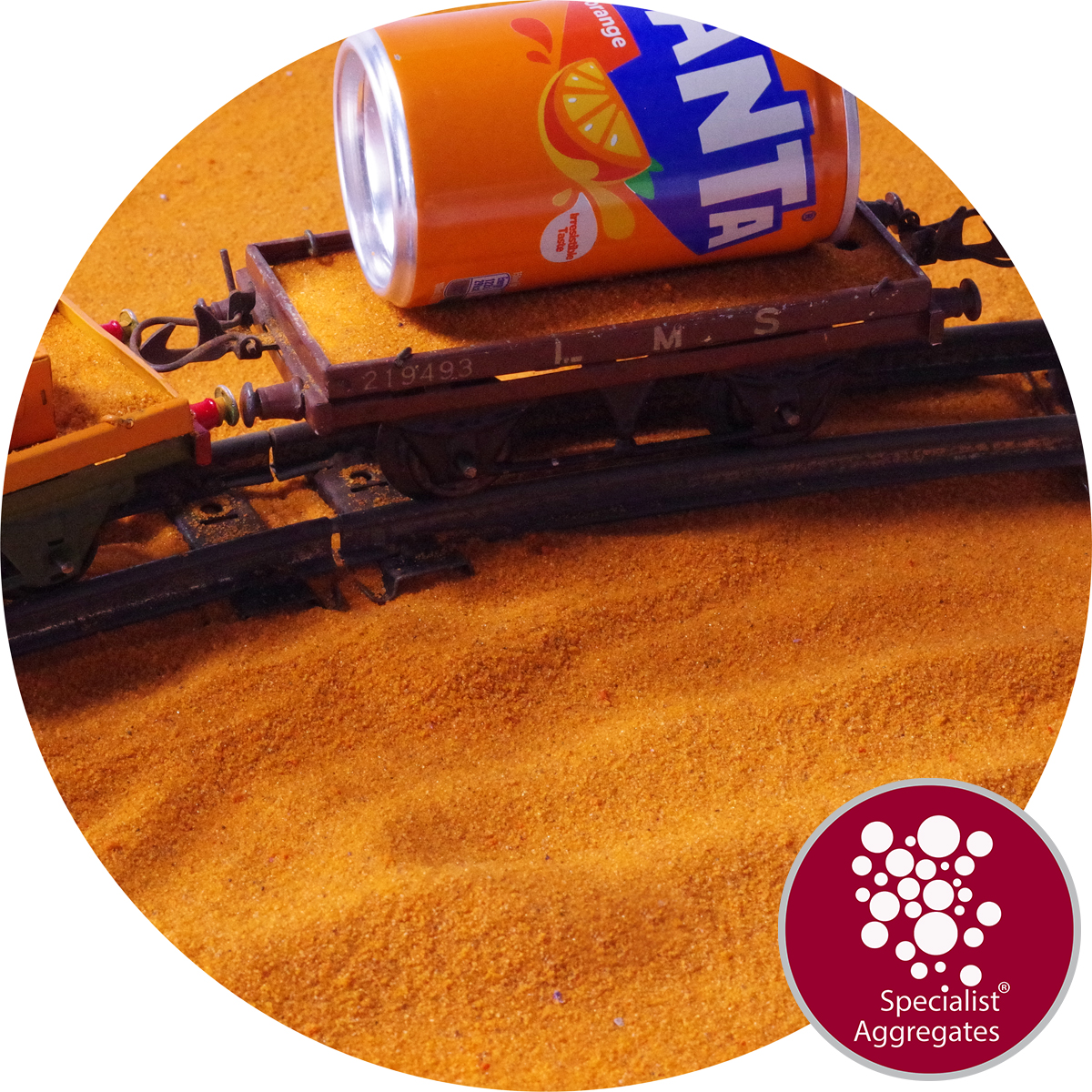 Buy Coloured Sand - Trinidad Orange - Collect | Specialist Aggregates Ltd