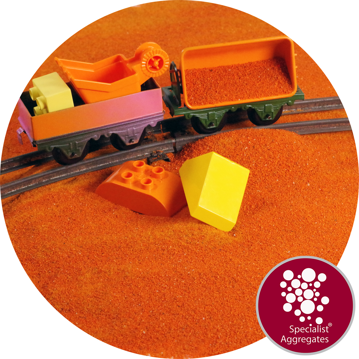 Buy Coloured Sand - Trinidad Orange - Collect | Specialist Aggregates Ltd
