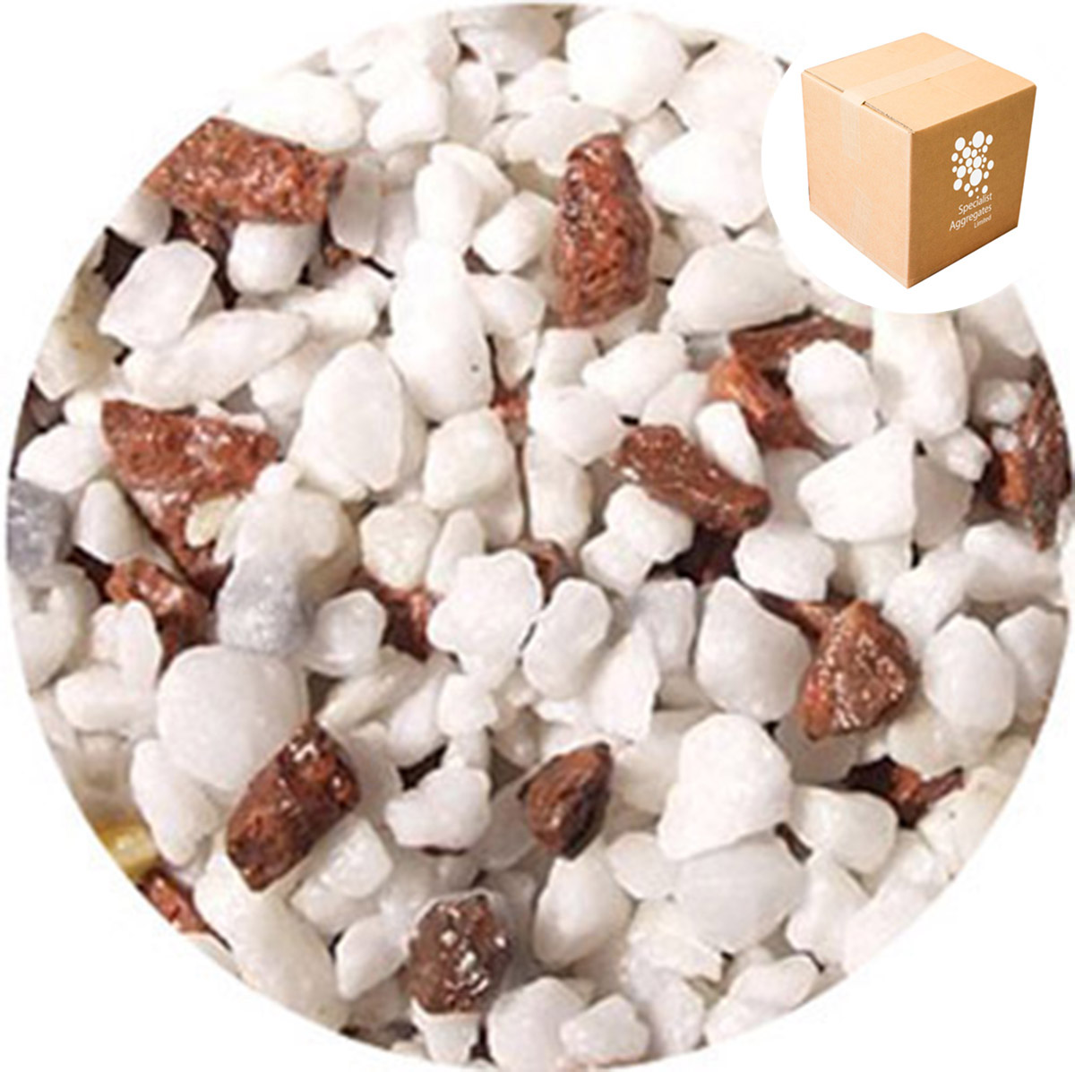 Dashing - Red & White - 3-8mm