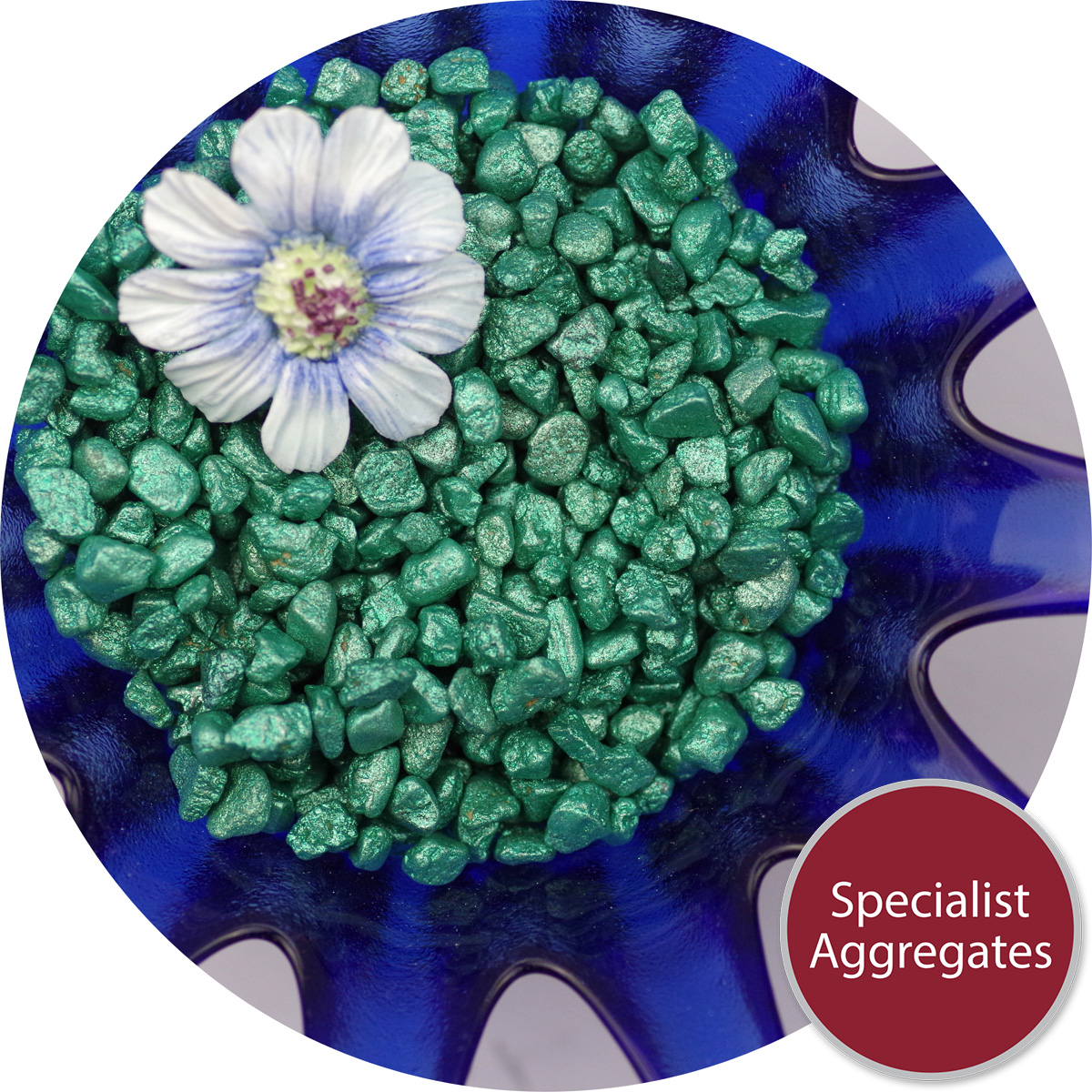 Buy Rounded Gravel - Starburst Green | Specialist Aggregates Ltd