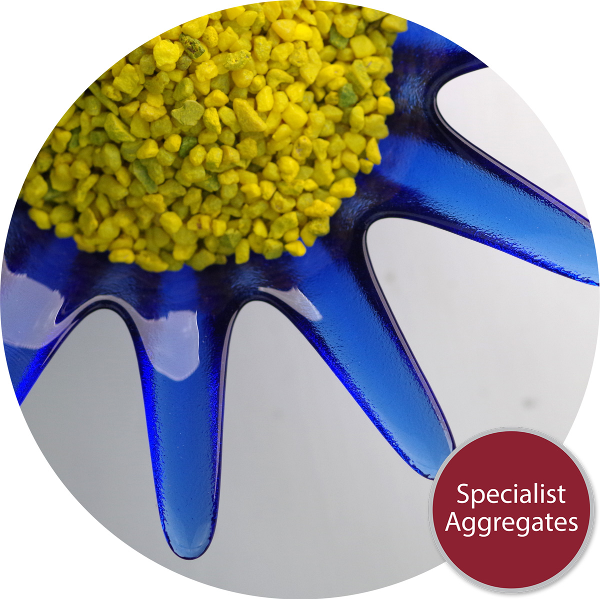 Buy Rounded Gravel Nuggets - Sunflower Yellow | Specialist Aggregates Ltd