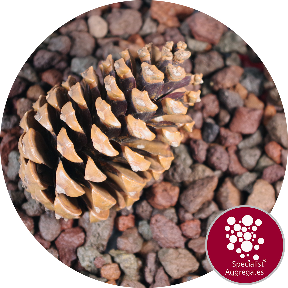 Buy Volcanic Lava - Red Gravel | Specialist Aggregates Ltd