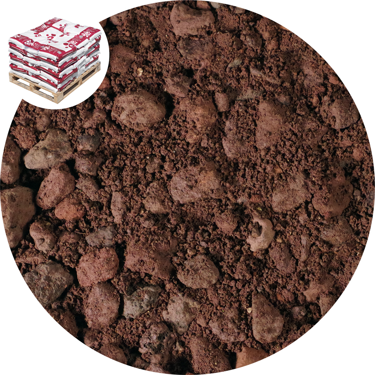 Buy Volcanic Lava - Red Gravel | Specialist Aggregates Ltd