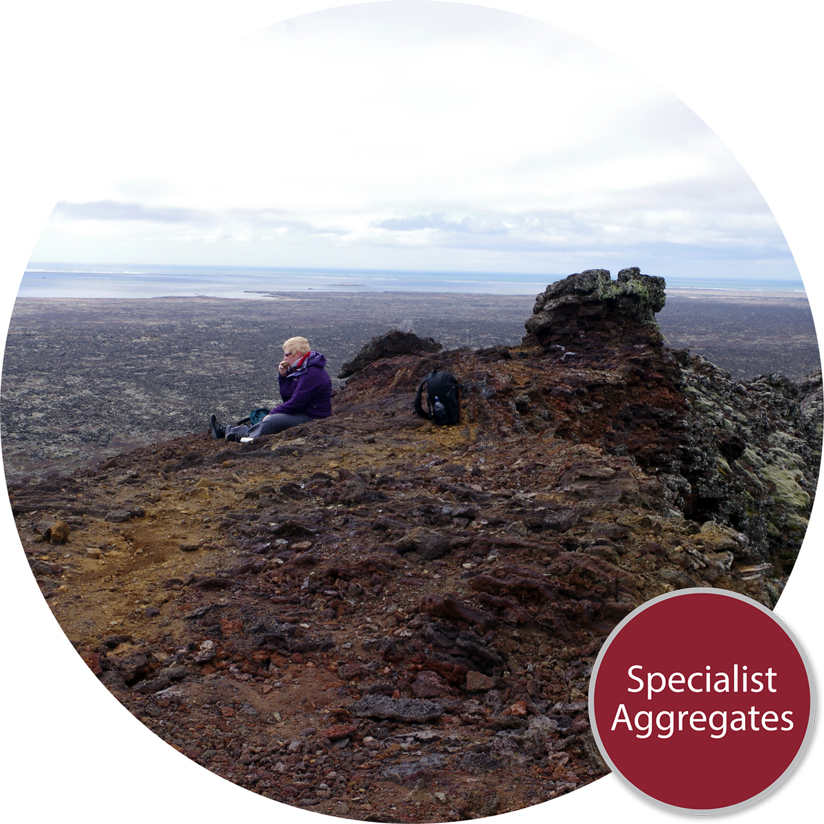 Buy Volcanic Lava - Red Gravel | Specialist Aggregates Ltd