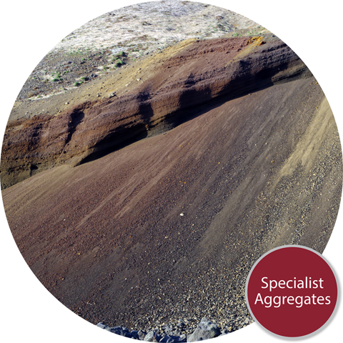 Buy Volcanic Lava - Red Gravel | Specialist Aggregates Ltd