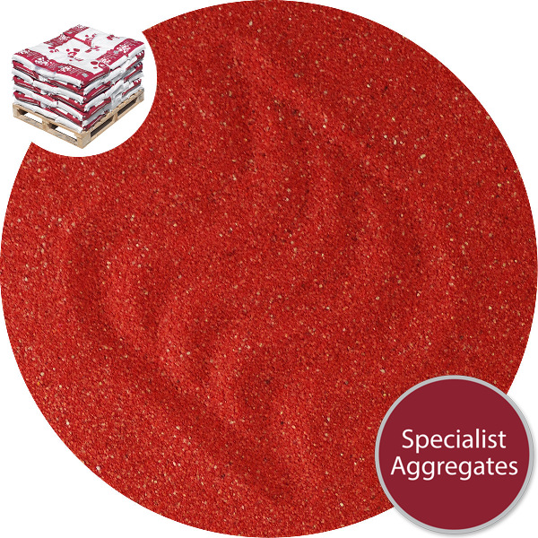 Buy Coloured Sand - Carmine Red | Specialist Aggregates Ltd