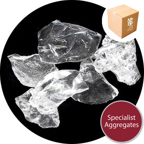 Buy Enviro-Glass - Clear Crystal Glass Stones | Specialist Aggregates Ltd