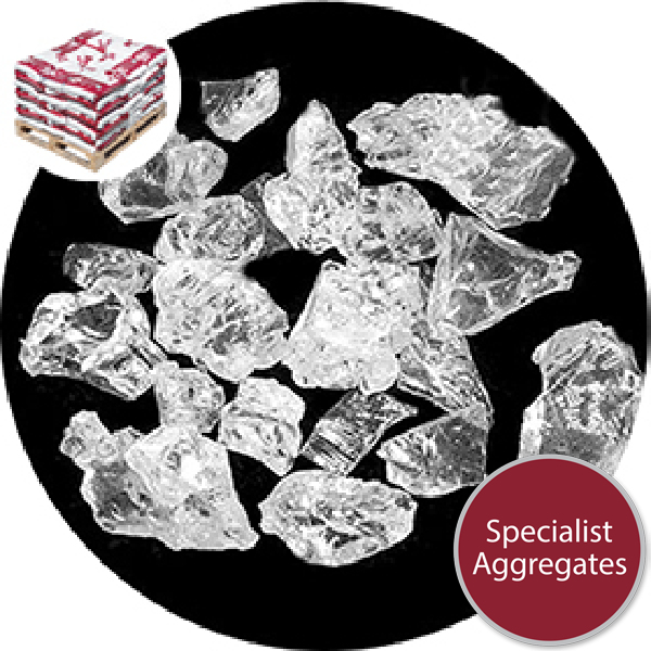 Buy Enviro-Glass Gravel - Clear Crystal | Specialist Aggregates Ltd