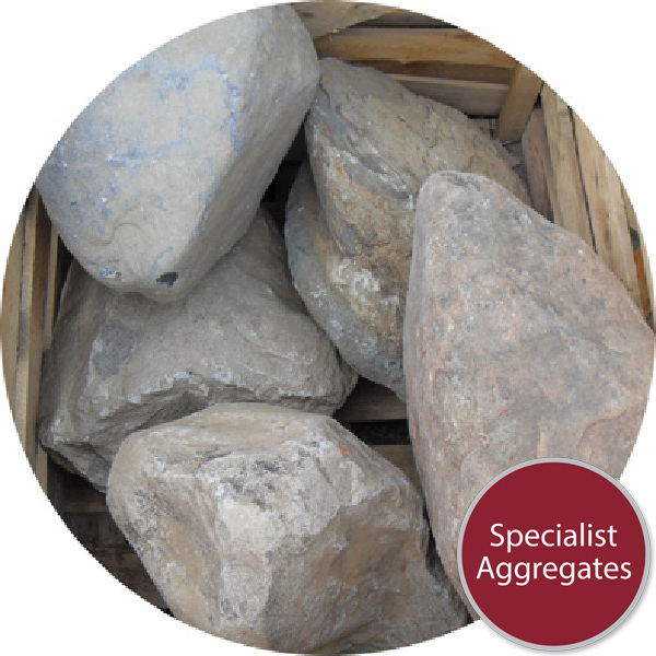 Buy Glacial Boulders - 5 Medium Rounded | Specialist Aggregates Ltd