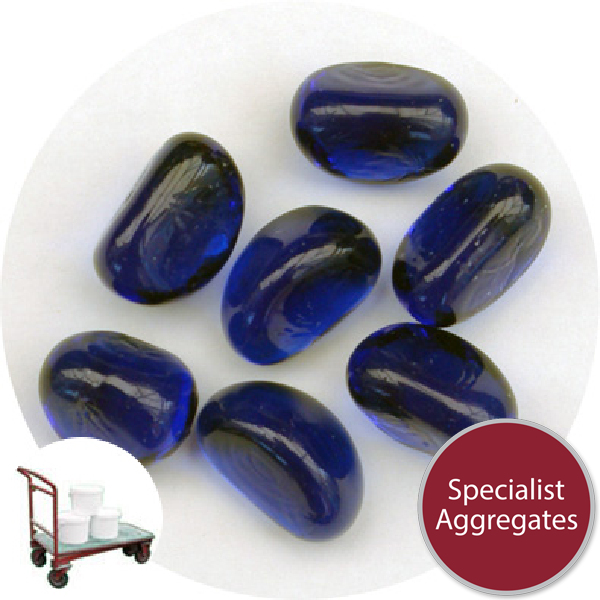 Buy Glass Stones - Dark Blue | Specialist Aggregates Ltd