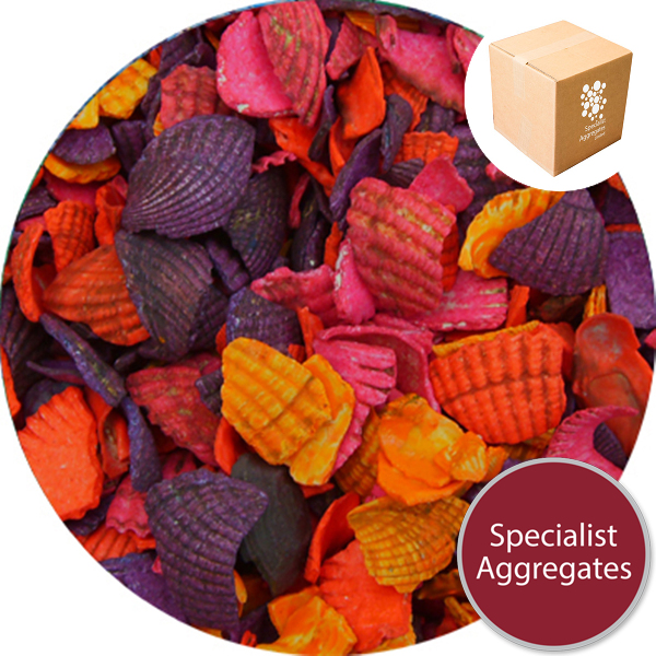 Recycled Coloured Shell - Autumn Mix