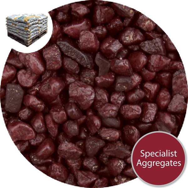 Buy Rounded Gravel - Burgundy | Specialist Aggregates Ltd