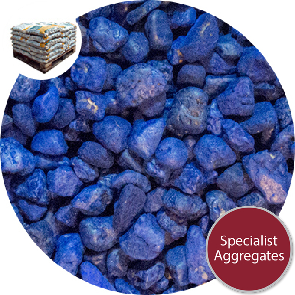 Buy Rounded Gravel - Cobalt Blue | Specialist Aggregates Ltd