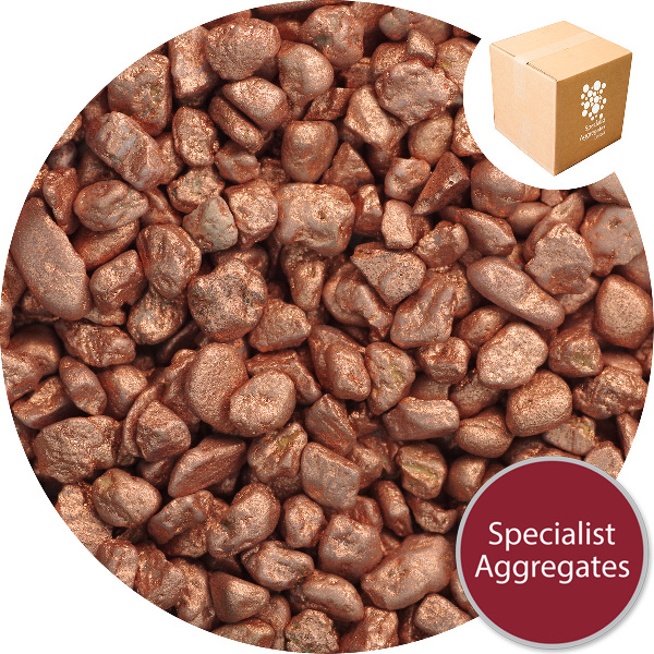 Buy Rounded Gravel - Copper Coloured | Specialist Aggregates Ltd