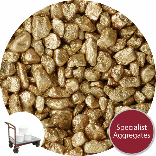Buy Rounded Gravel - Gold Coloured | Specialist Aggregates Ltd