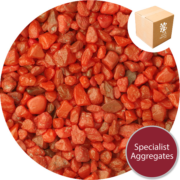 Buy Rounded Gravel - Orange Zest | Specialist Aggregates Ltd