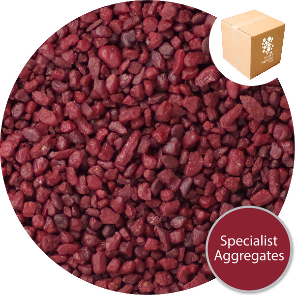 Buy Rounded Gravel Nuggets - Burgundy | Specialist Aggregates Ltd