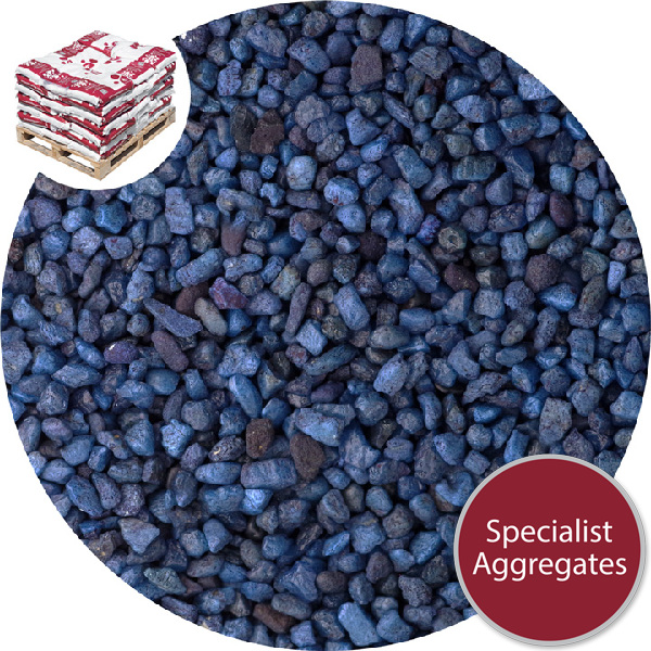 Buy Rounded Gravel Nuggets - Cobalt Blue | Specialist Aggregates Ltd