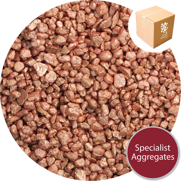 Buy Rounded Gravel Nuggets - Copper Coloured | Specialist Aggregates Ltd