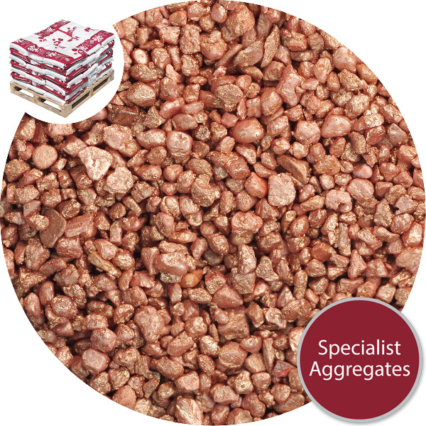 Buy Rounded Gravel Nuggets - Copper Coloured | Specialist Aggregates Ltd