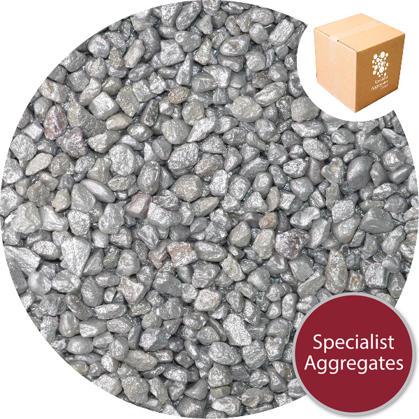 Buy Rounded Gravel Nuggets - Silver Coloured | Specialist Aggregates Ltd