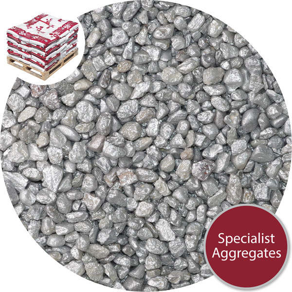 Buy Rounded Gravel Nuggets - Silver Coloured | Specialist Aggregates Ltd