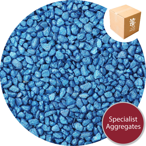 Buy Rounded Gravel Nuggets - Starburst Blue | Specialist Aggregates Ltd