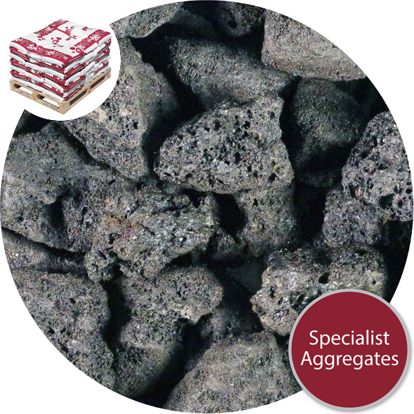 Buy Volcanic Lava - Black BBQ Pebbles | Specialist Aggregates Ltd