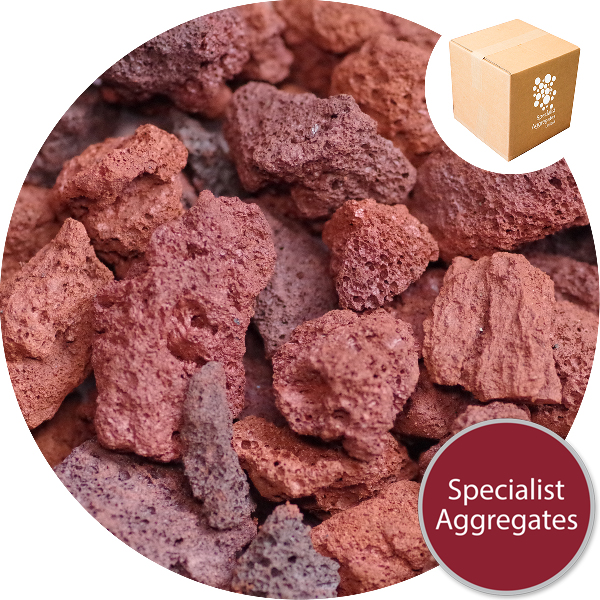 Buy Volcanic Lava - Red Gravel | Specialist Aggregates Ltd