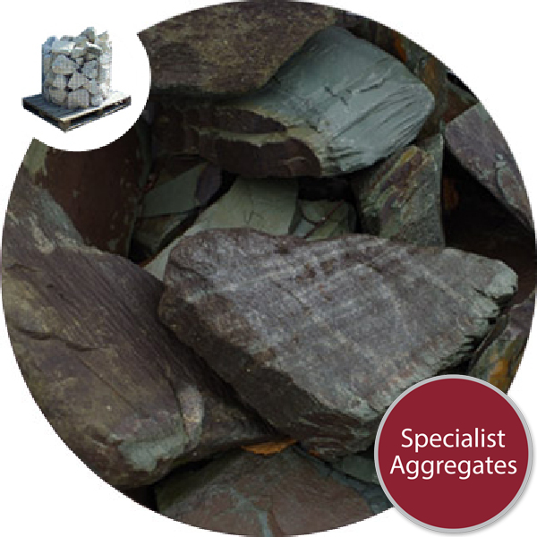 Buy Welsh Slate Rockery - Rustic Green | Specialist Aggregates Ltd