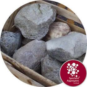 Buy Glacial Boulders - 7 Medium Rounded | Specialist Aggregates Ltd