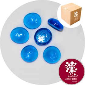 Buy Glass Nuggets - Lustered Light Blue | Specialist Aggregates Ltd
