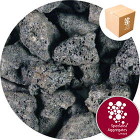 Buy Volcanic Lava - Black BBQ Pebbles | Specialist Aggregates Ltd